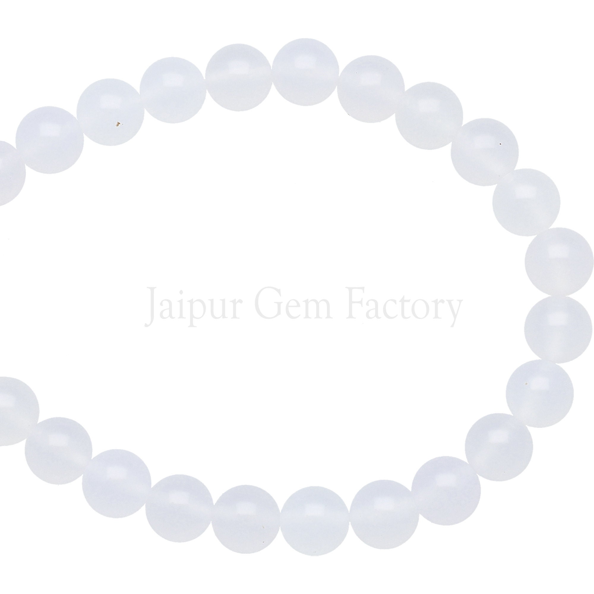 8mm Grade A Genuine Natural Gemstone Milky White Agate Smooth - Etsy