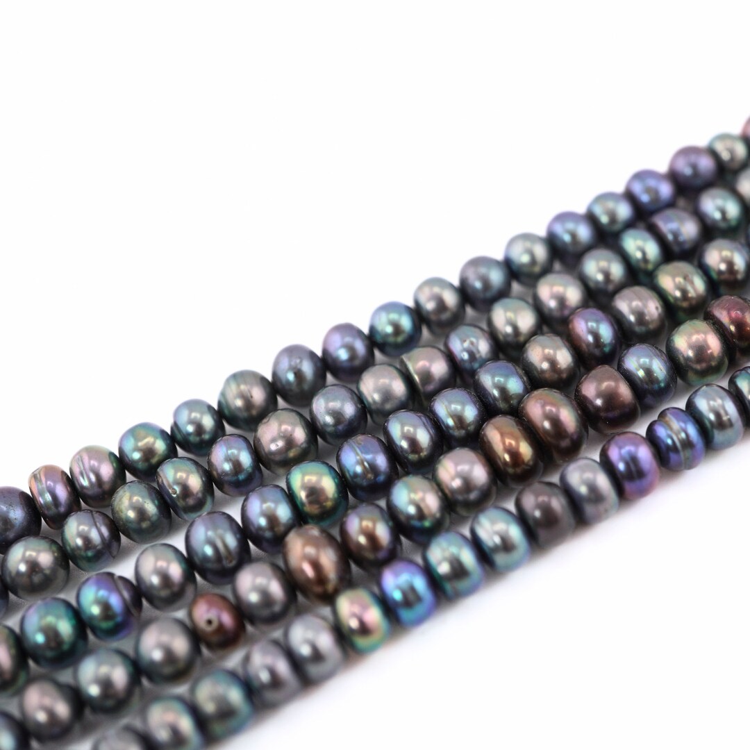 Peacock Potato Freshwater Pearl Strand: High Luster Beads - Etsy