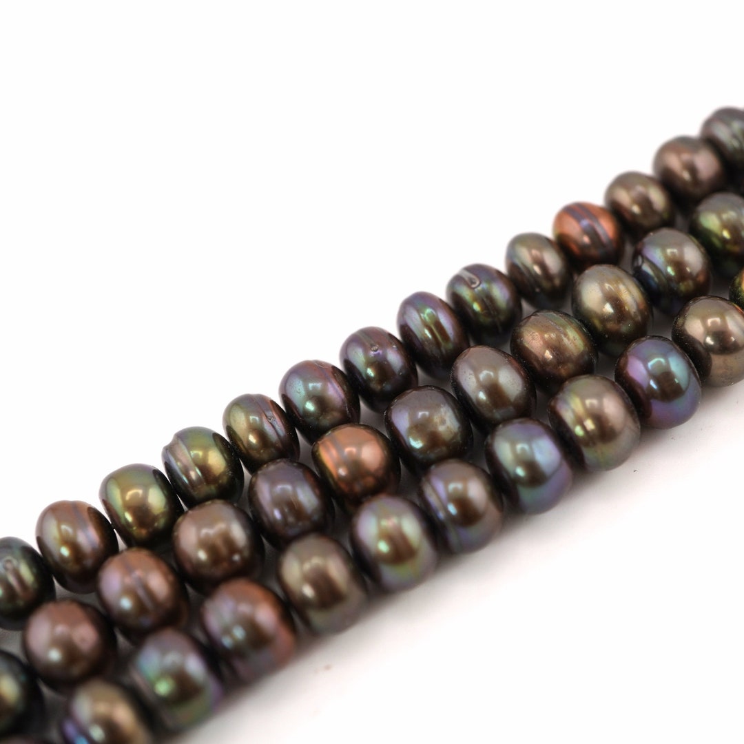 7 X 5 MM Peacock Potato Freshwater Pearls Beads Jewelry Making Craft ...