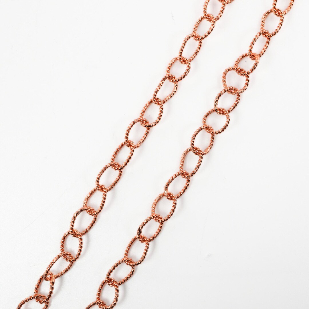 5 Pcs Antique Copper Oval Link Chain Necklace: 18 Inch DIY Jewelry - Etsy
