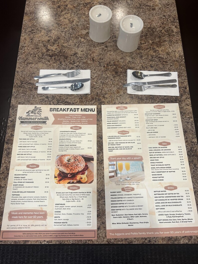 Customizable Food and Beverage Menu Template | Breakfast, Lunch, Dinner ...