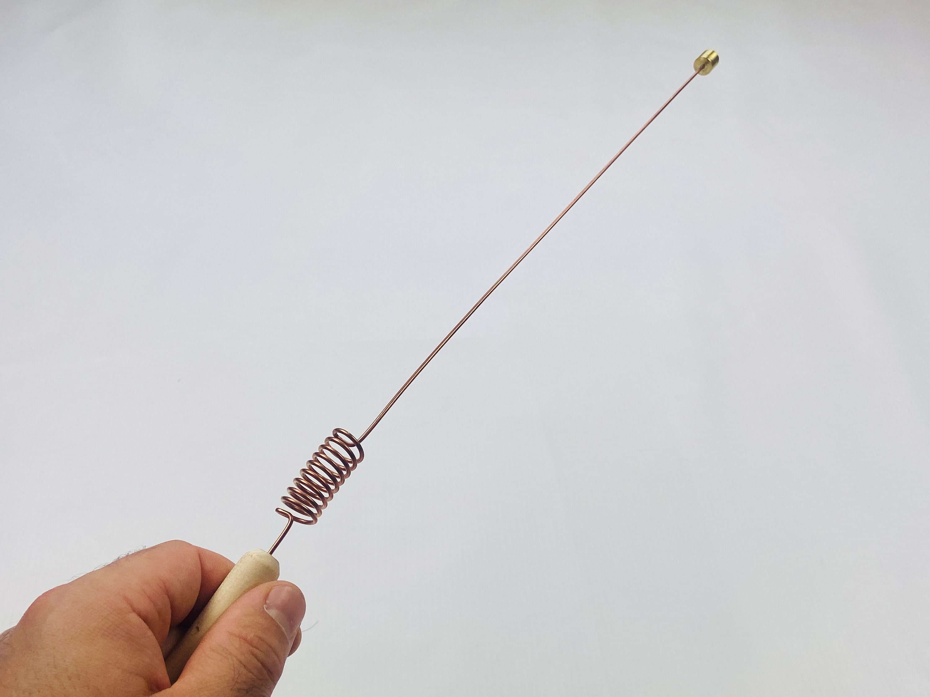 Copper Dowsing Rod With BRASS Metal Tip With BAMBOO CASE Dowsing Rod ...