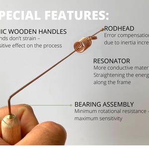 2 Copper Dowsing Rods With Double Resonator - Etsy