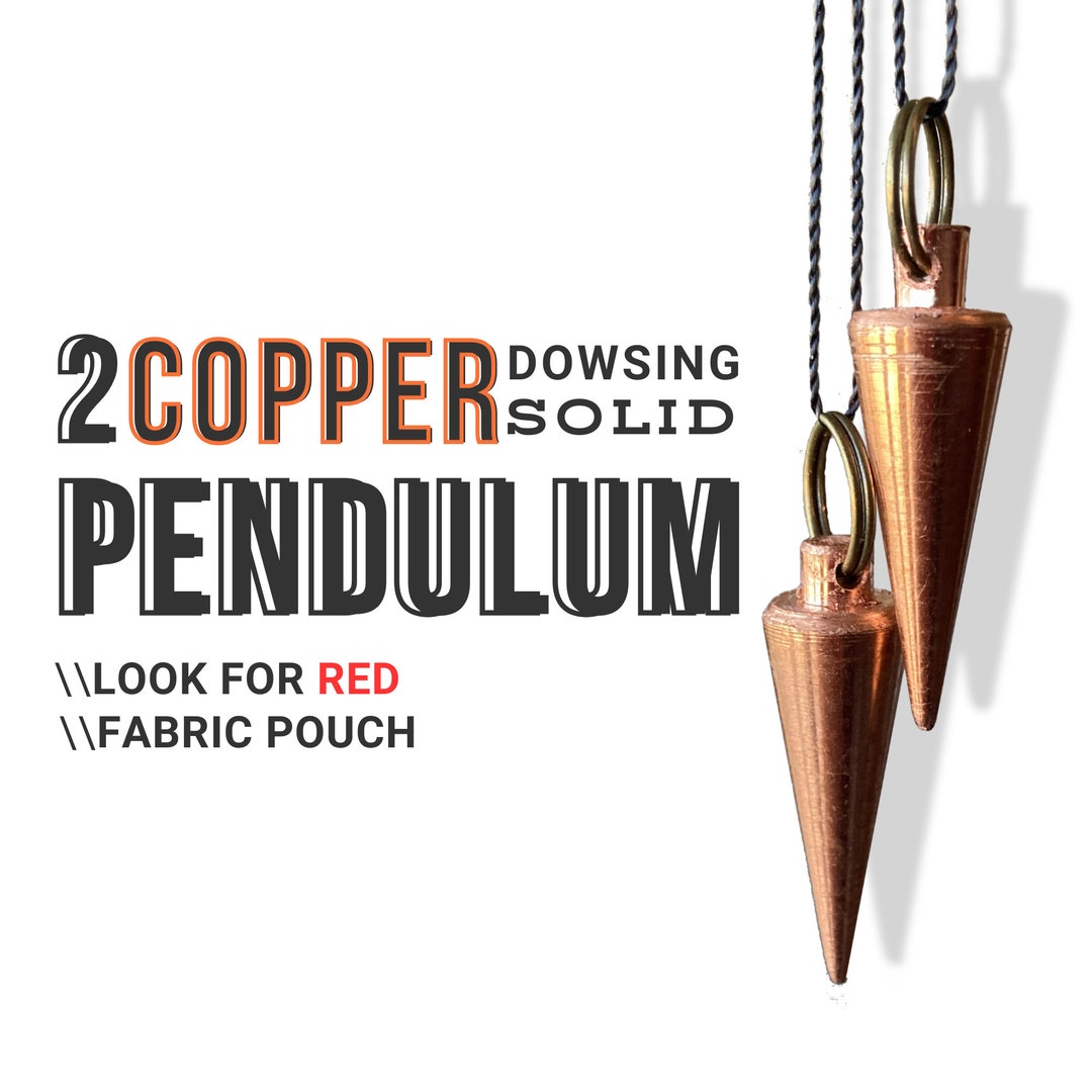 2 Solid Copper Dowsing Pendulum - Best Conical Dowsing Pendulum ...