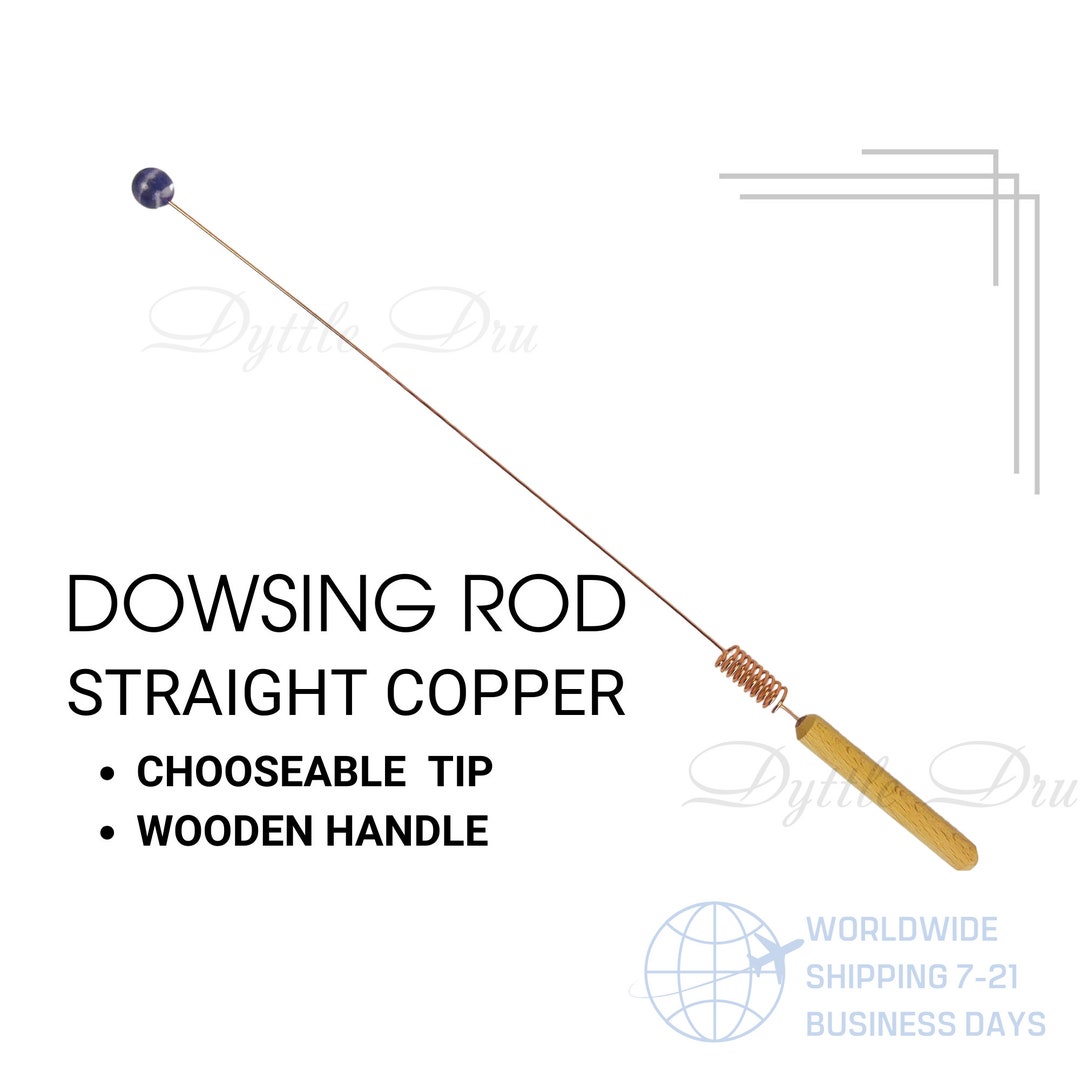 Copper Dowsing One-handed Rod Bobber With ONYX, Shungite, Tiger's Eye ...