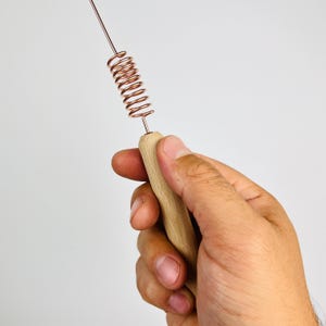 Copper Dowsing Rod Bobber With Rose Quartz Tip | Tensor Rod | Biotensor ...