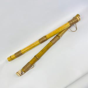 Copper Dowsing Rod With BRASS Metal Tip in BAMBOO CASE Dowsing Rod ...