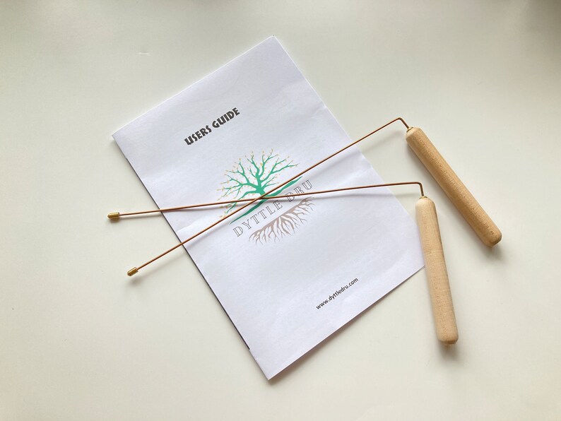 2 Copper Dowsing Rods Pair of Divining Rods Portable Dowser Rods ...