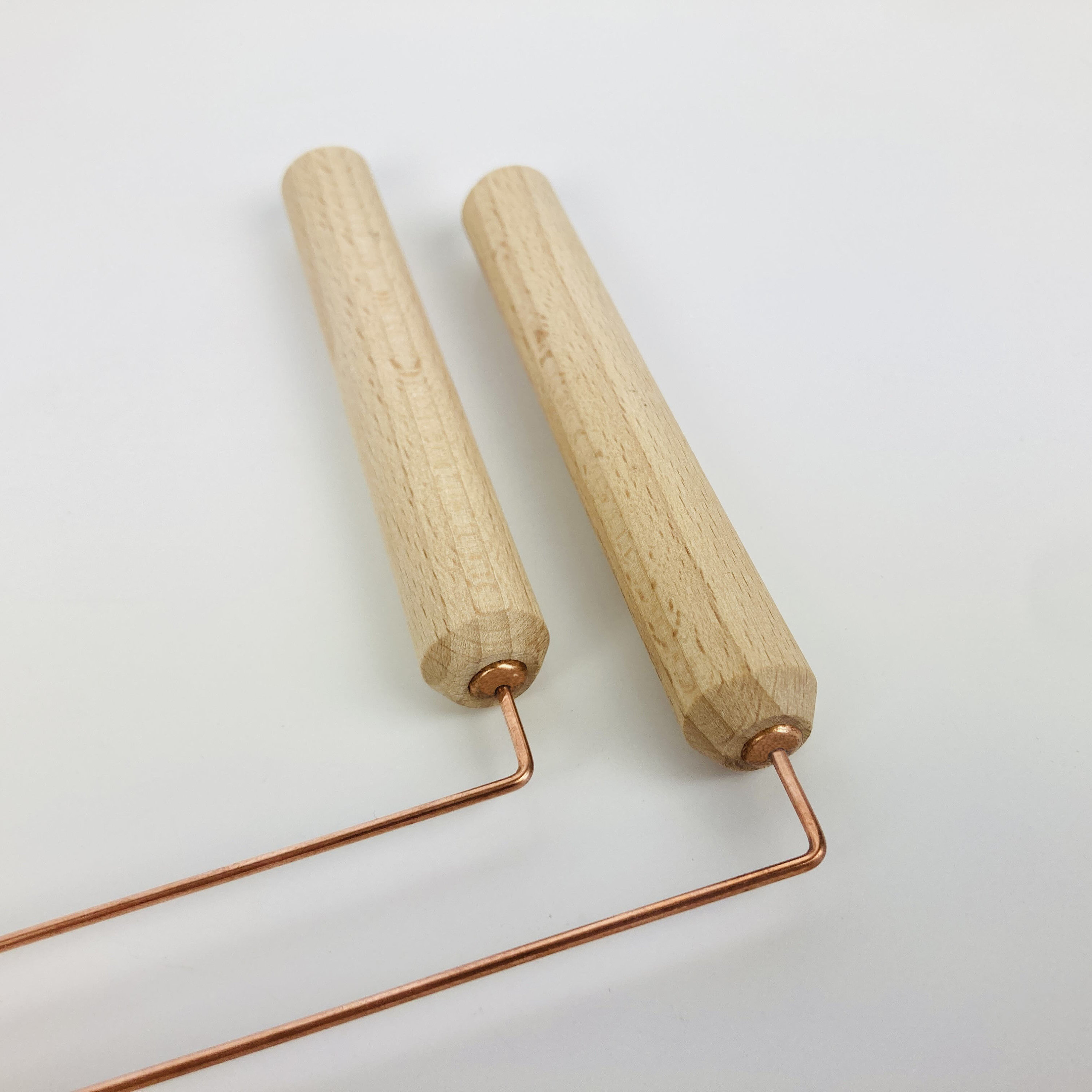 USA 2 Copper Dowsing Rods With Double Resonator & Shungite Tip | Pair ...