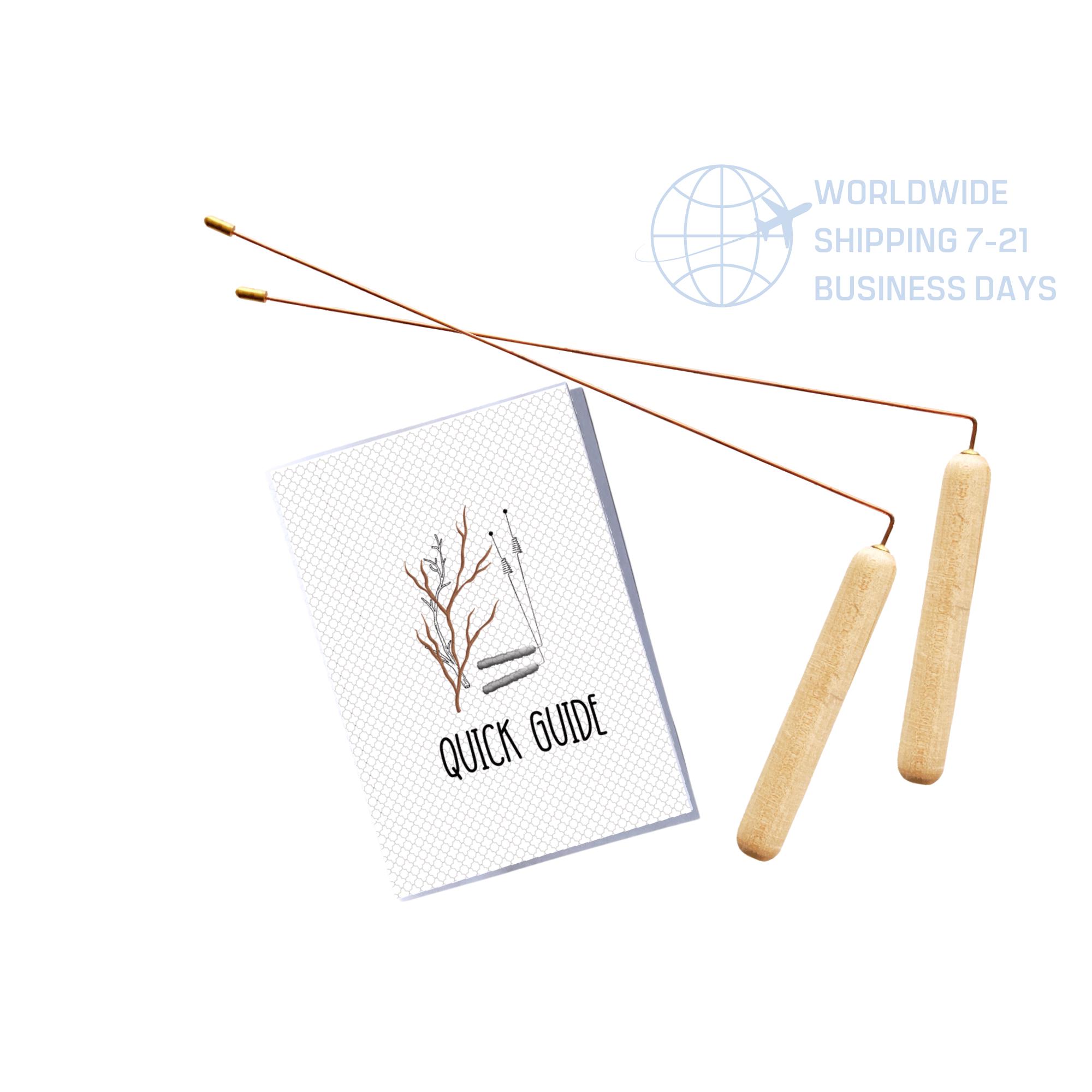2 Copper Dowsing Rods | Pair of Divining Rods | Portable Dowser Rods ...