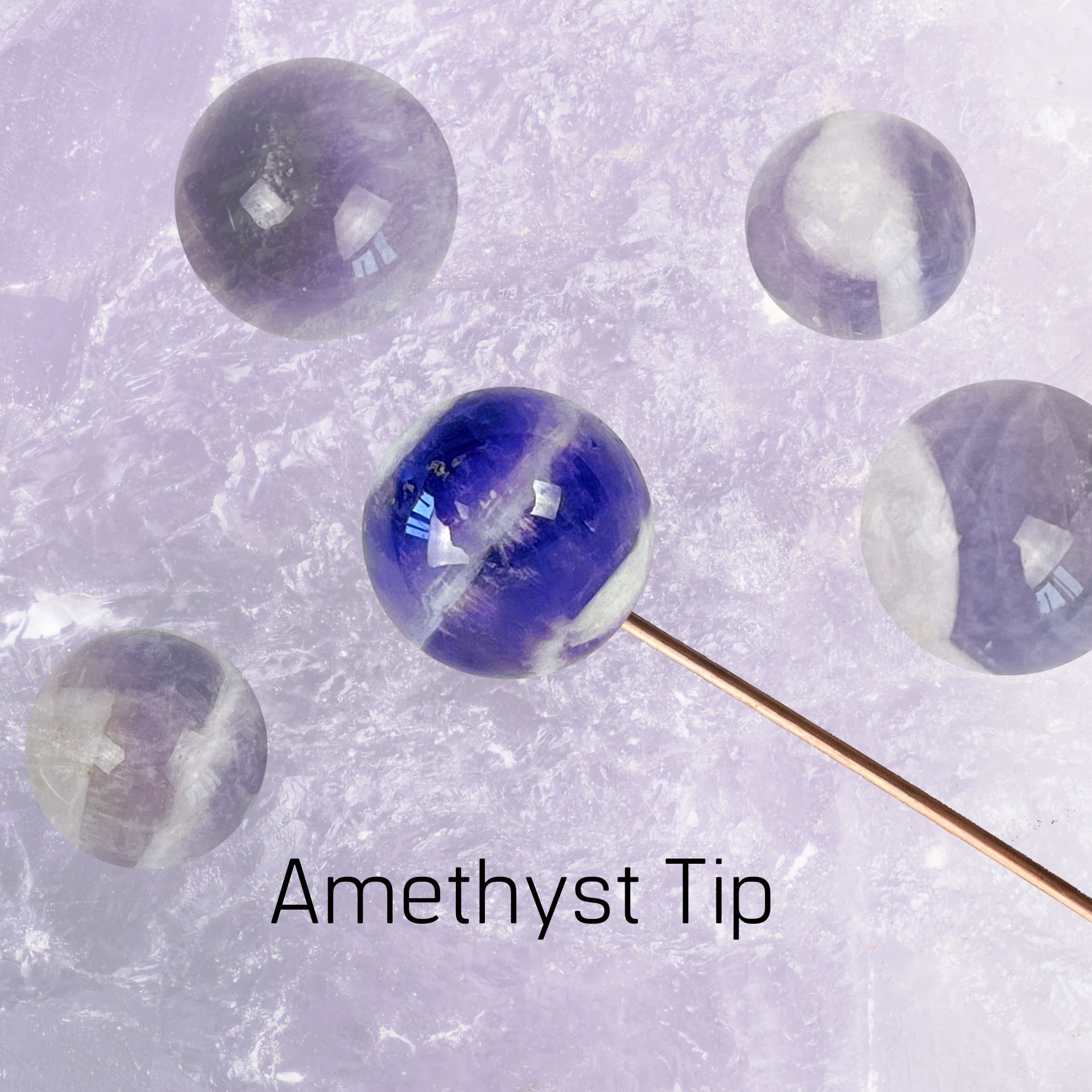 Copper Dowsing One-handed Rod Bobber With ONYX, Shungite, Tiger's Eye ...