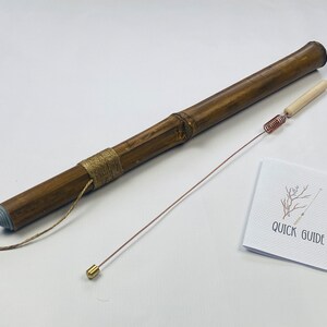 Copper Dowsing Rod With BRASS Metal Tip With BAMBOO CASE Dowsing Rod ...