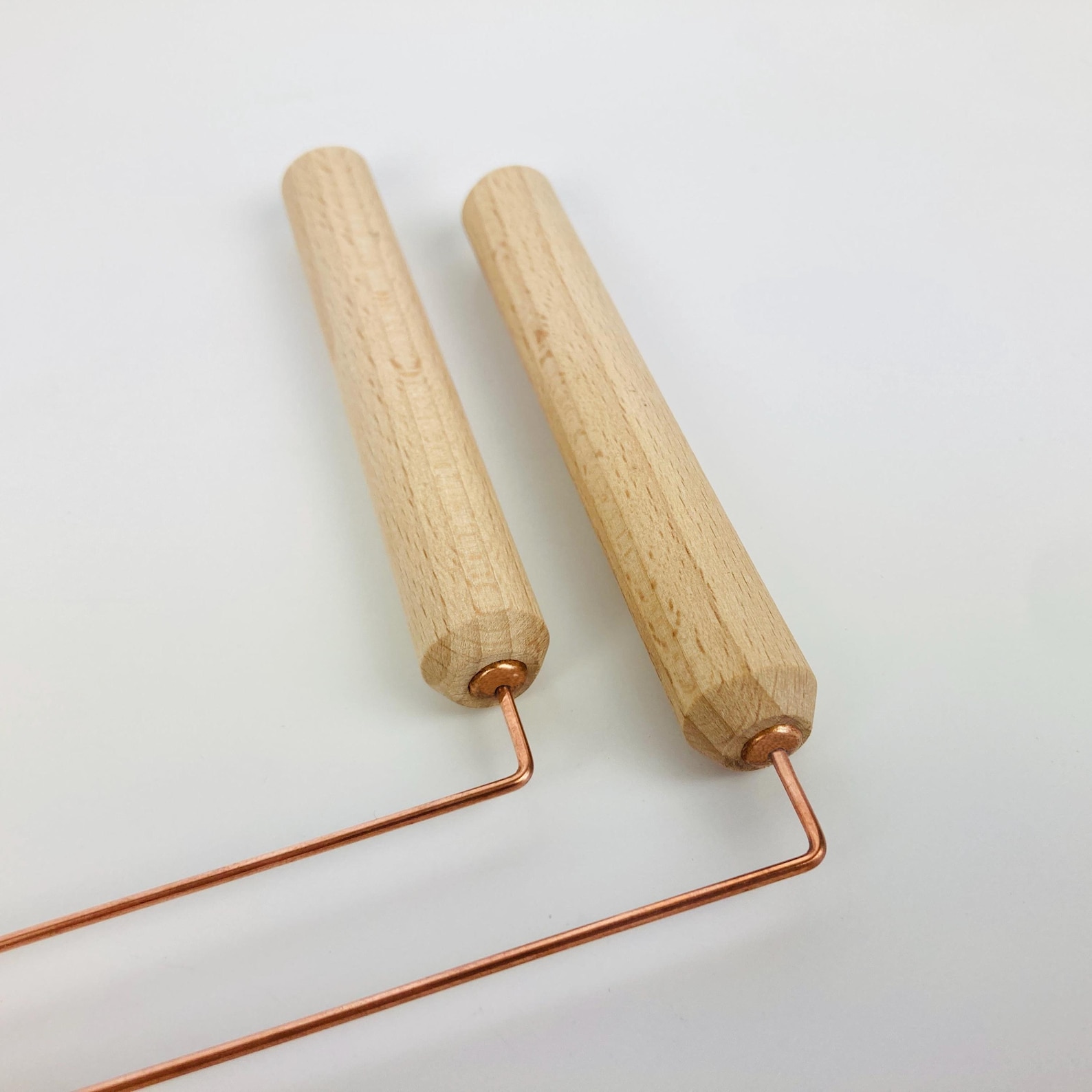 2 Copper Dowsing Rods With Double Resonator and Shungite Tip | Pair of ...