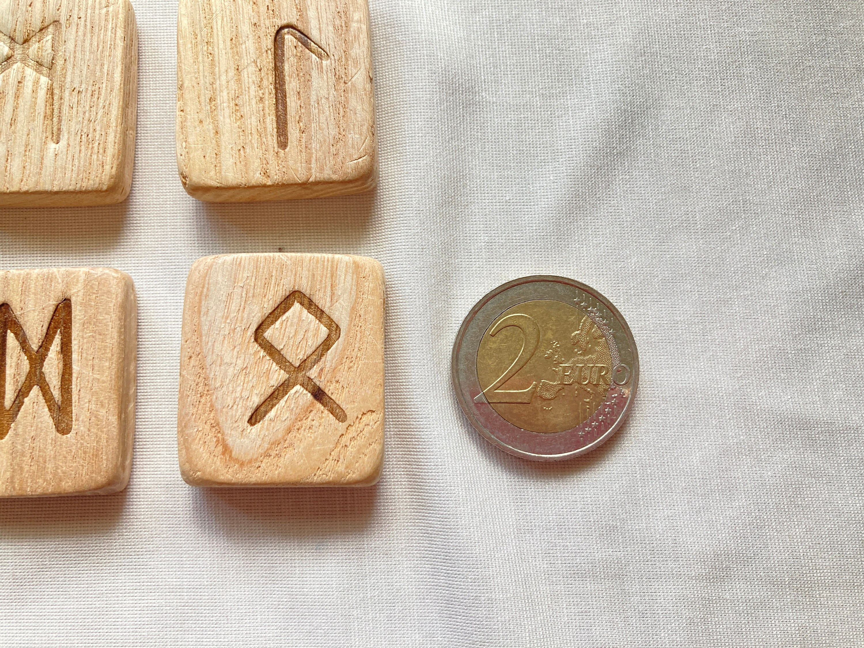 Ash Wood Futhark Rune Tiles Set 24 Runes 1 Emty Rune - Etsy