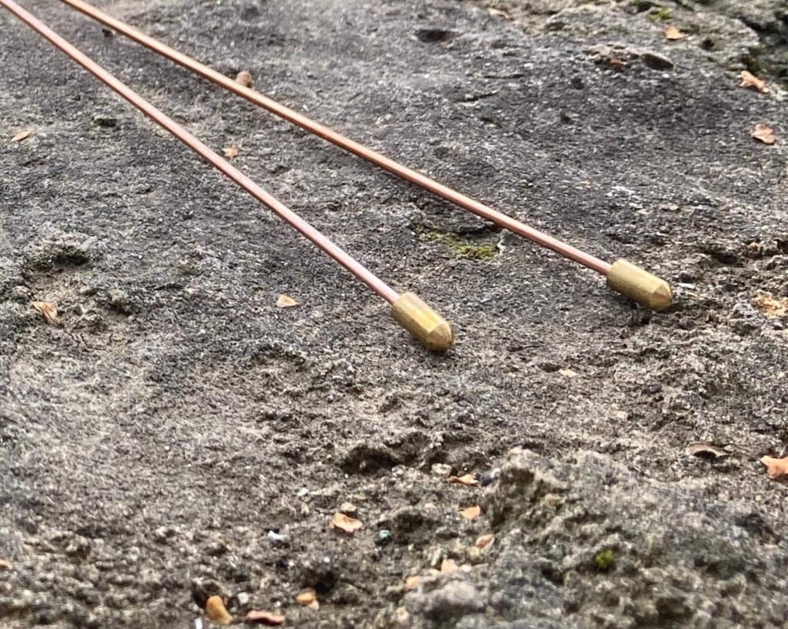2 Copper Dowsing Rods | Pair of Divining Rods | Portable Dowser Rods ...