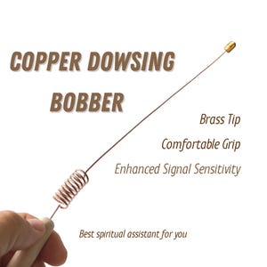 Copper Dowsing Rod Bobber With Brass Tip | Portable Divining Rod ...