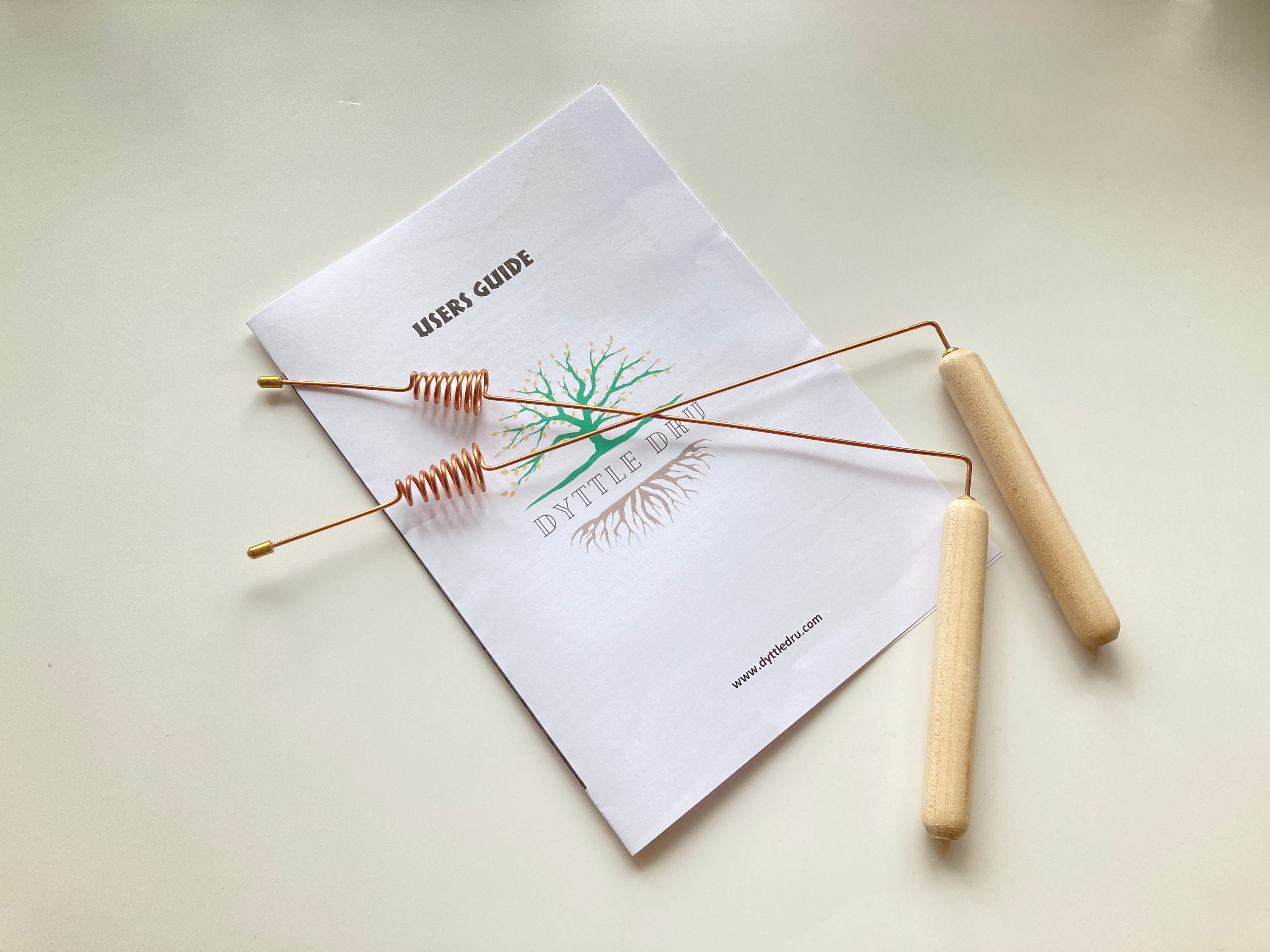 2 Copper Dowsing Rods With Resonator Pair of Divining Rods 2 Divination ...