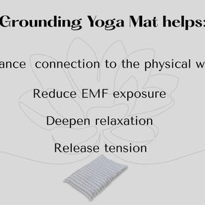 Grounding Yoga Mat | Shungite Grounding Mat: Natural EMF Protection ...