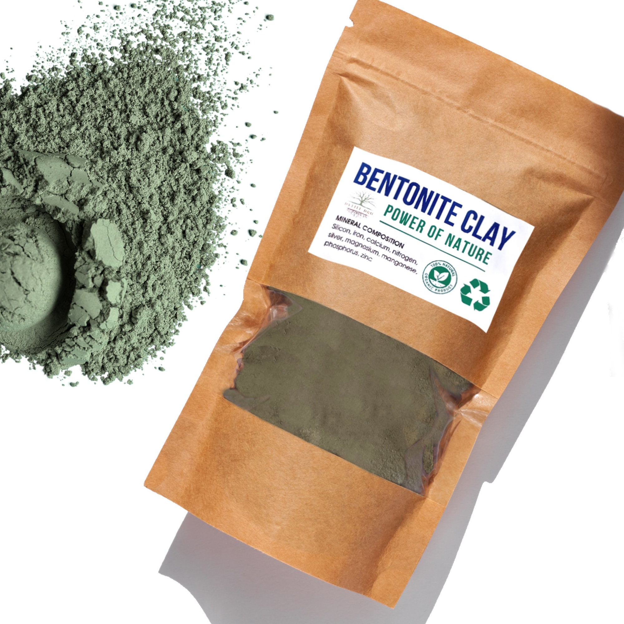 Bentonite Clay 30-200 G (1-7oz) 100% Pure Natural - Etsy