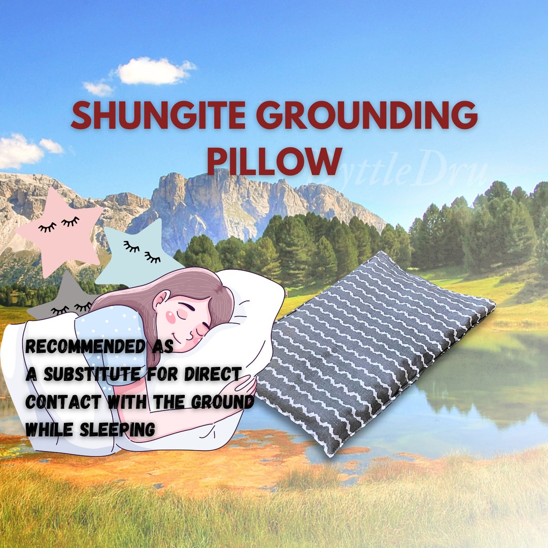 Grounding Shungite Pillow 35x23cm | Earthing Mat for Bed | Universal ...