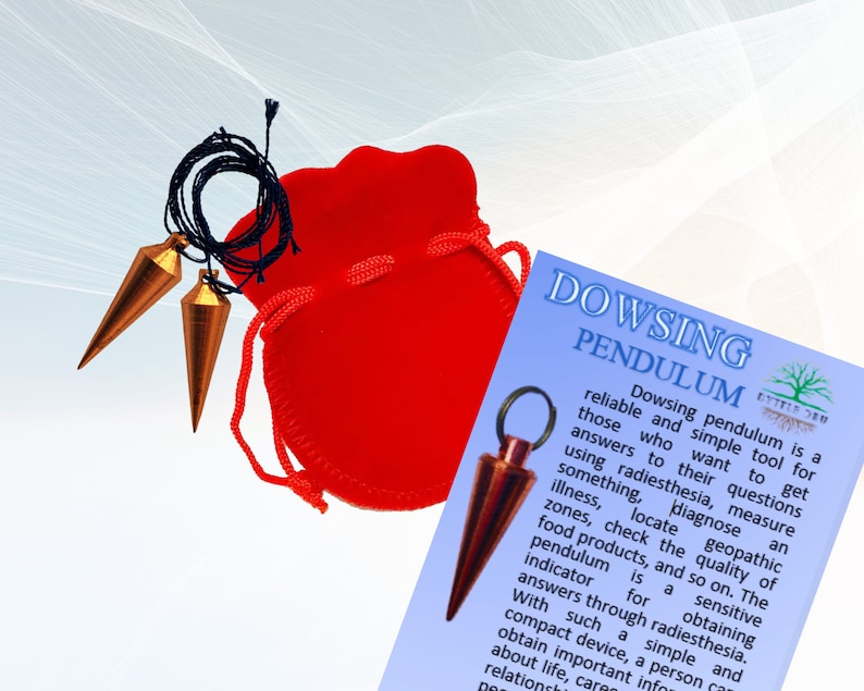 2 Big Solid Pure Copper Dowsing Pendulum Best Conical Pendulum Amazing ...