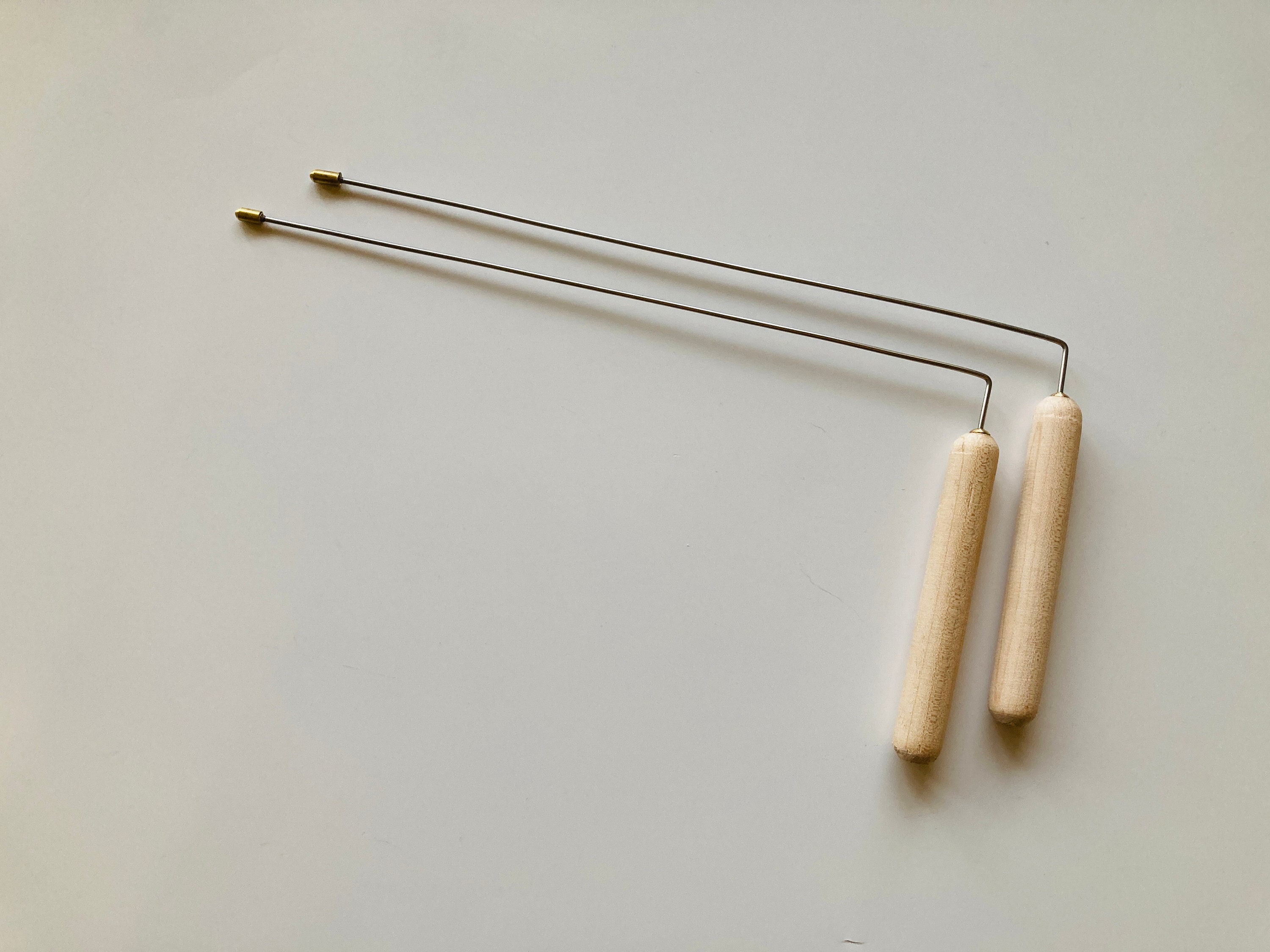 2 Dowsing Rods Lot of 2 Dowsing Rods With Wooden Handles - Etsy