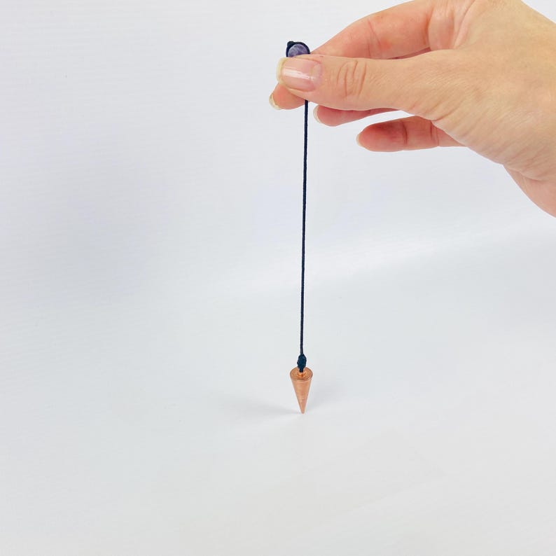100% Solid Pure Copper Dowsing Pendulum With Rose Quartz Ball - Healing ...