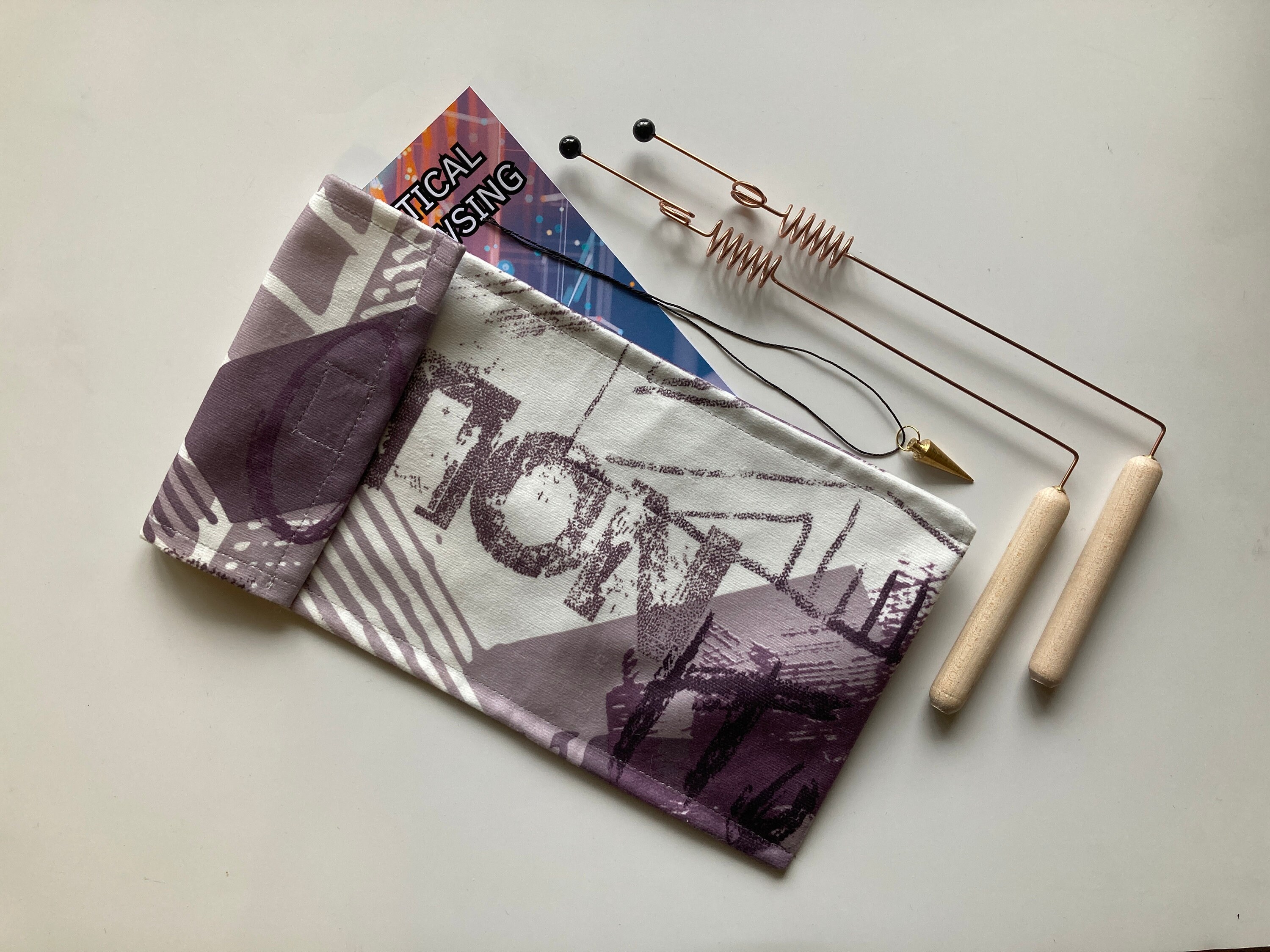 2 Copper Dowsing Rods With Double Resonator & Shungite Tip Solid Cooper ...