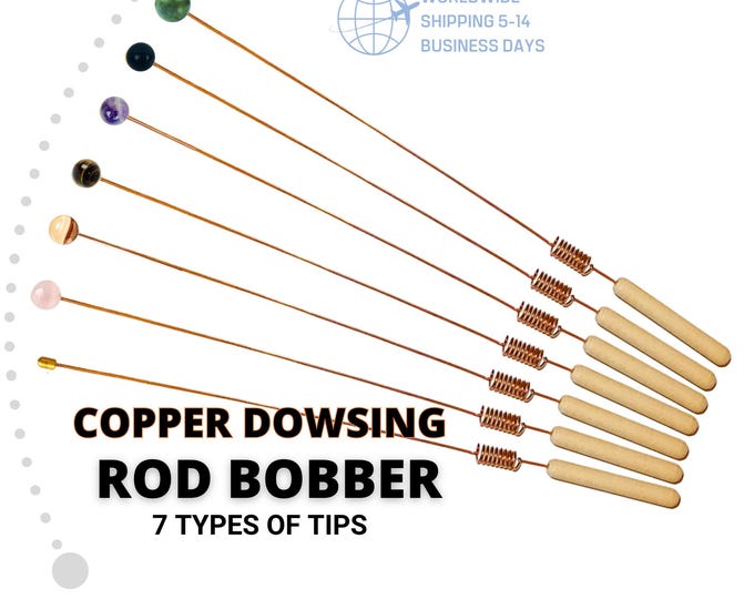 Copper Dowsing Rods and Copper Pendulum in WOOD CASE | Divining Rods ...