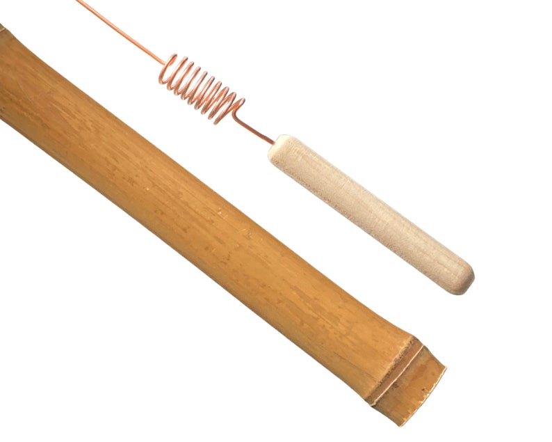 Copper Dowsing Rod With BRASS Metal Tip With BAMBOO CASE - Etsy