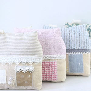 Storybook Cottage Pillow - Cottage Shaped Pillow - Plush House Shaped ...