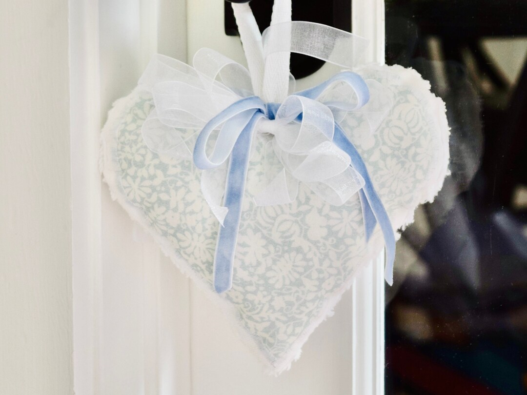 Floral Print Heart Pillow - Floral Print Heart Shaped Pillow - French ...