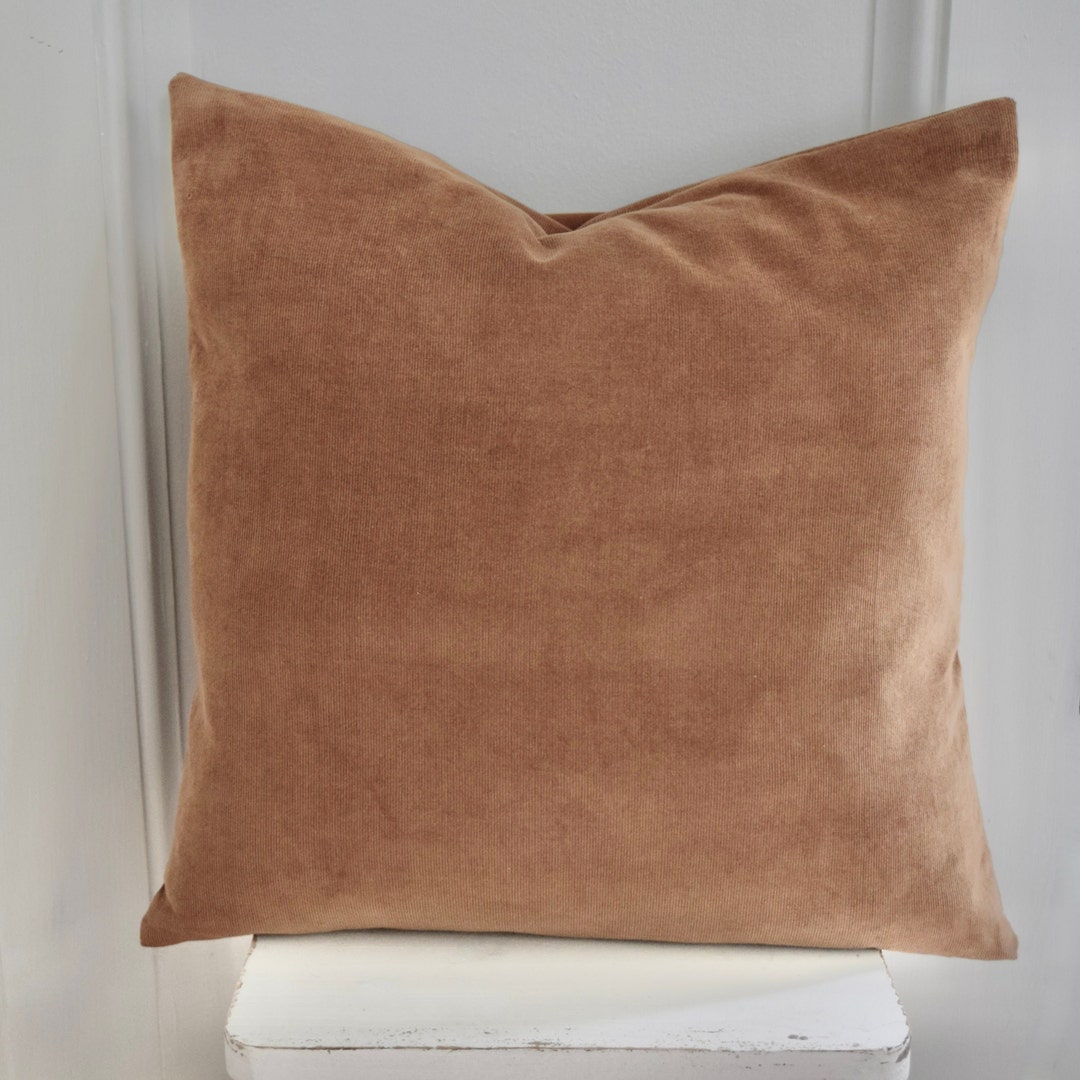 Dark Camel Pillow Cover Camel Corduroy Pillow Cover Light - Etsy
