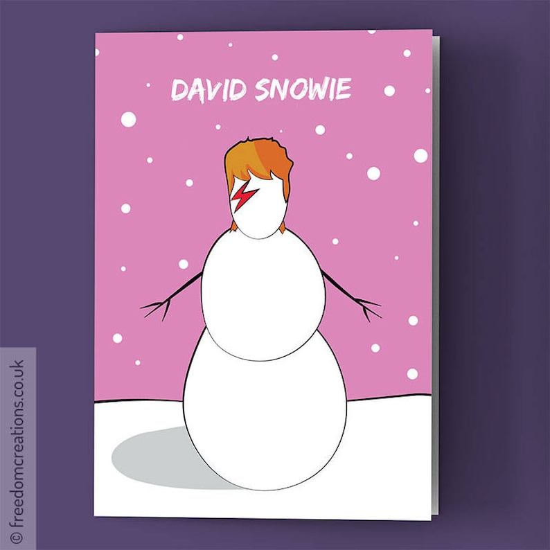 David Bowie Christmas Card David Snowie David Bowie Card Christmas Card ...