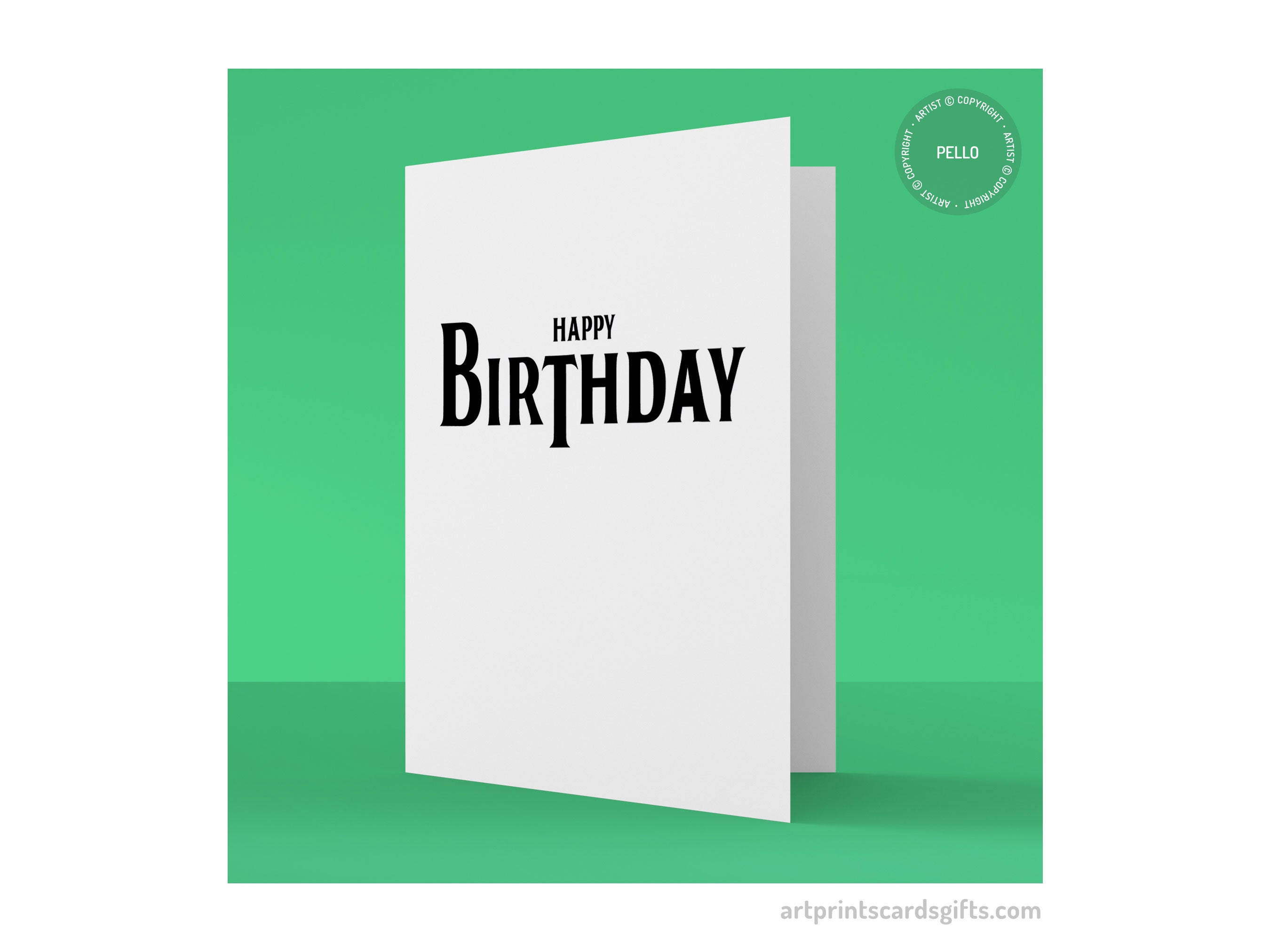 Beatles Birthday Card - the Beatles - Card for Music Fan - Beatles Logo ...