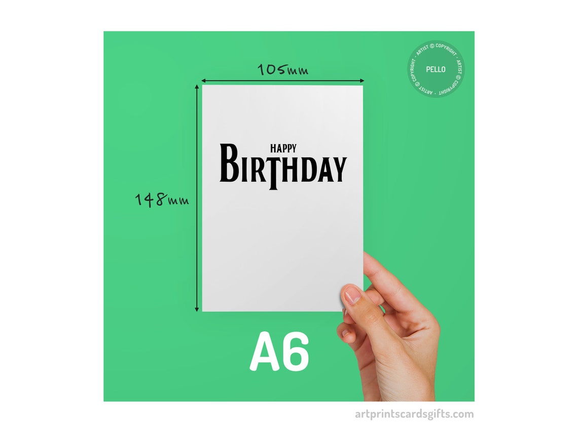 Beatles Birthday Card - the Beatles - Card for Music Fan - Beatles Logo ...