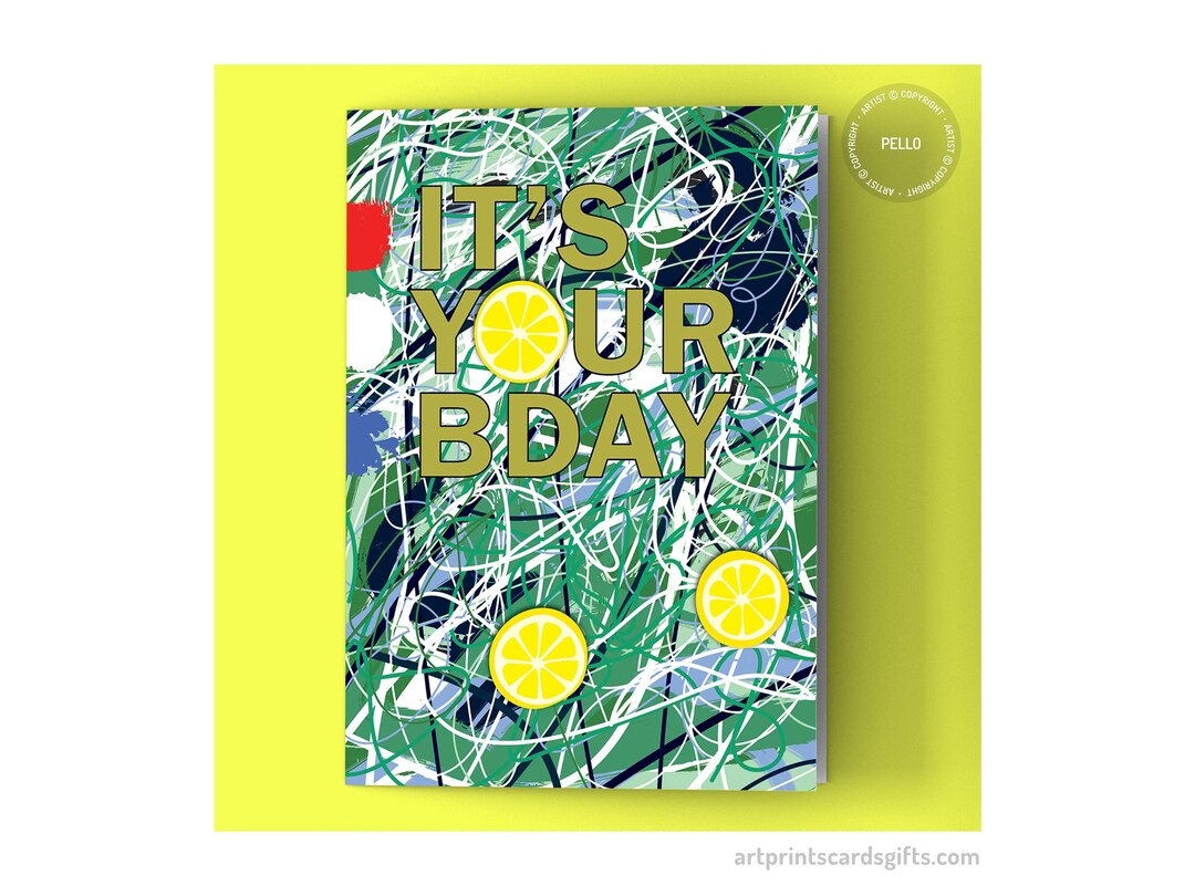 Stone Roses Birthday Card - Ian Brown Card - John Squire Card - Card ...