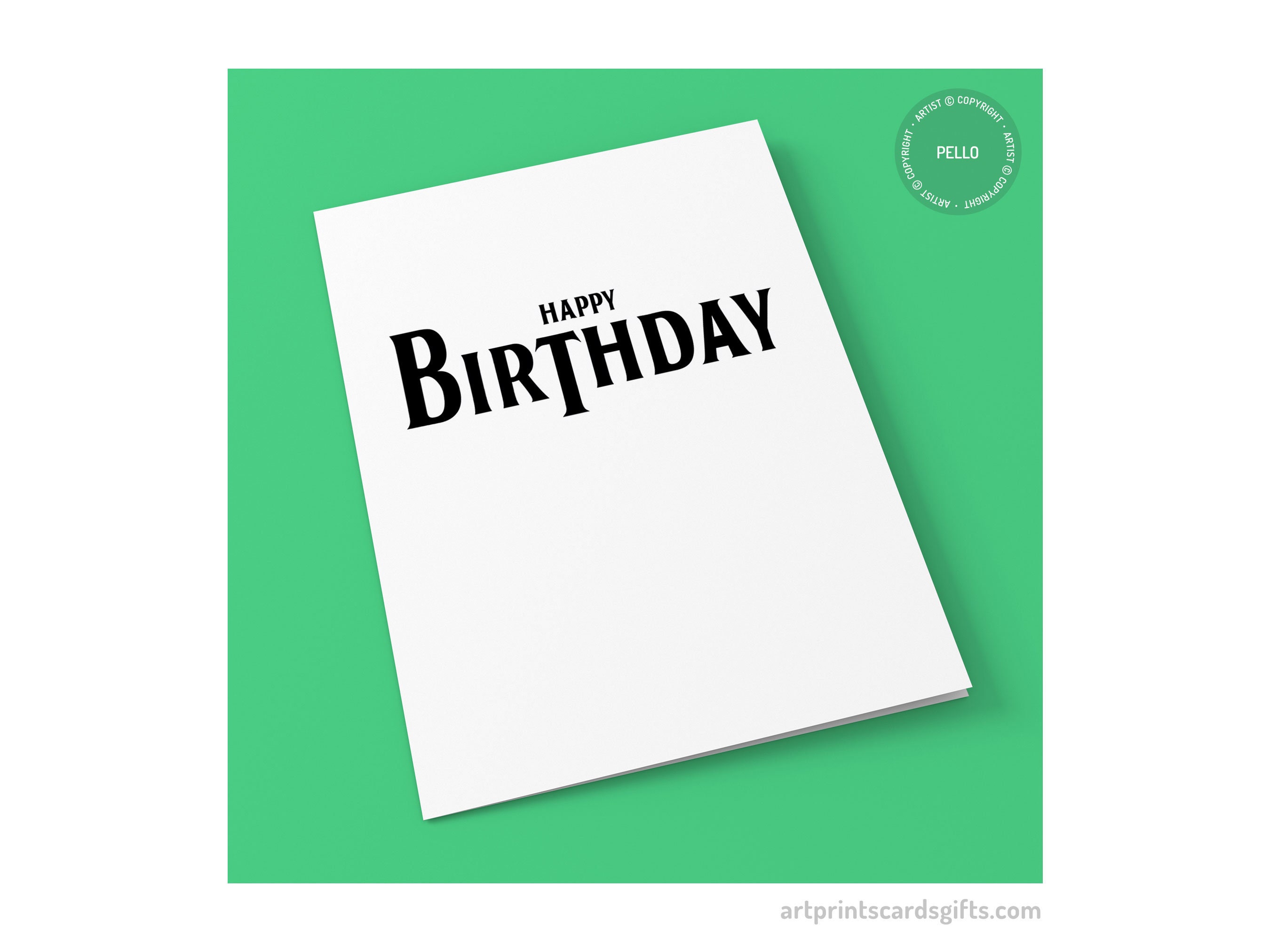 Beatles Birthday Card - the Beatles - Card for Music Fan - Beatles Logo ...