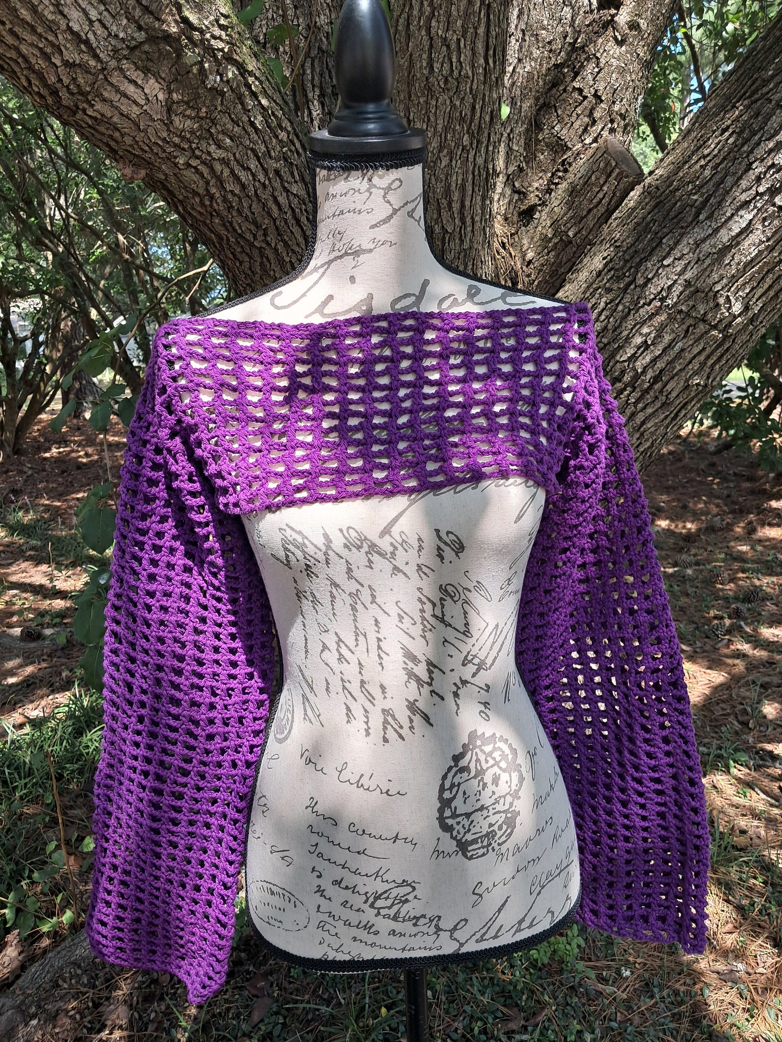 Crochet Fishnet Shrug, Mesh Top, Crochet Bolero Top, Cropped Top ...