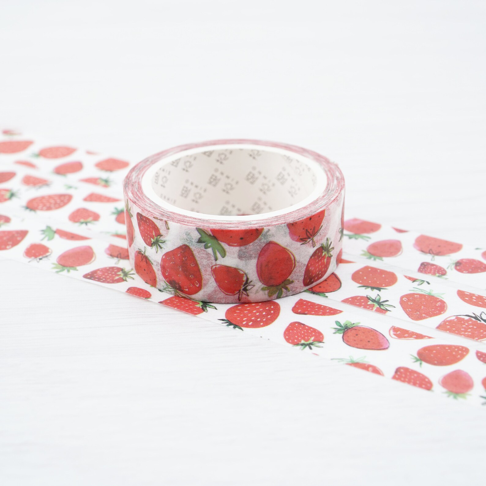 Washi Tape Strawberry Fruit Pattern Masking Tape Crafting - Etsy