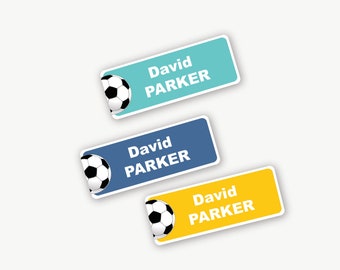 Soccer Name Labels Soccer Ball | Etsy