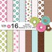 Donut Seamless Digital Papers for Scrapbooking, 16 Doughnut Party ...