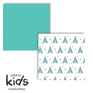 Tribal Digital Paper Kids, Seamless Digital Papers for Scrapbooking, 10 ...