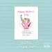 Printable Mothers Day Card Watering Can With Flowers, Printable Mothers ...