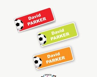 Soccer Name Labels Soccer Ball | Etsy