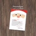 Personalized Printable Santa Letter From the North Pole, Cute Santa ...