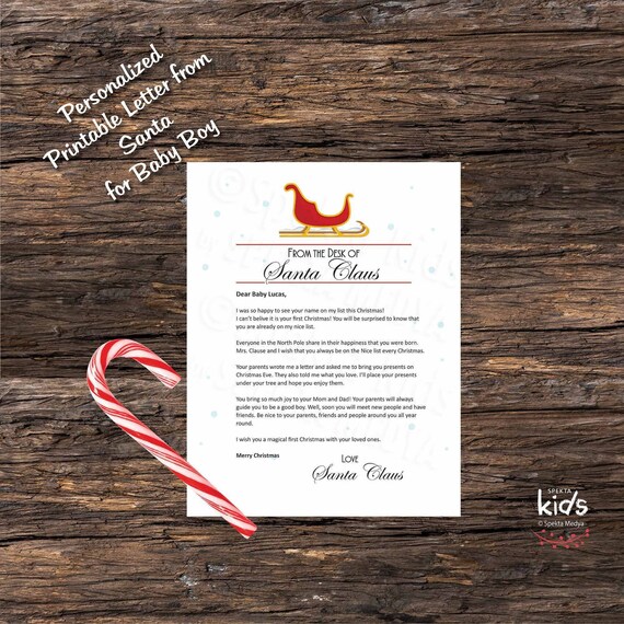 Baby Santa Letter