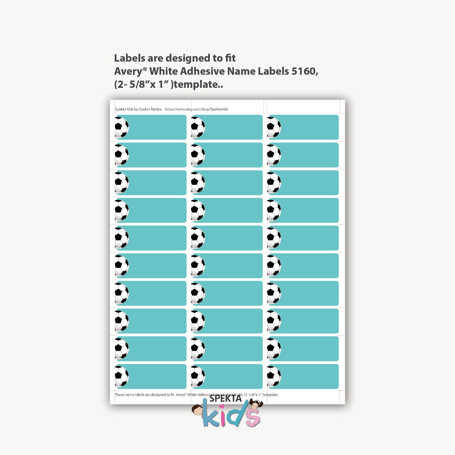 Soccer Name Labels, Soccer Ball - Etsy