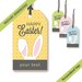 Printable Easter Bunny Favor Tags, Printable Easter Tags, Happy Easter ...