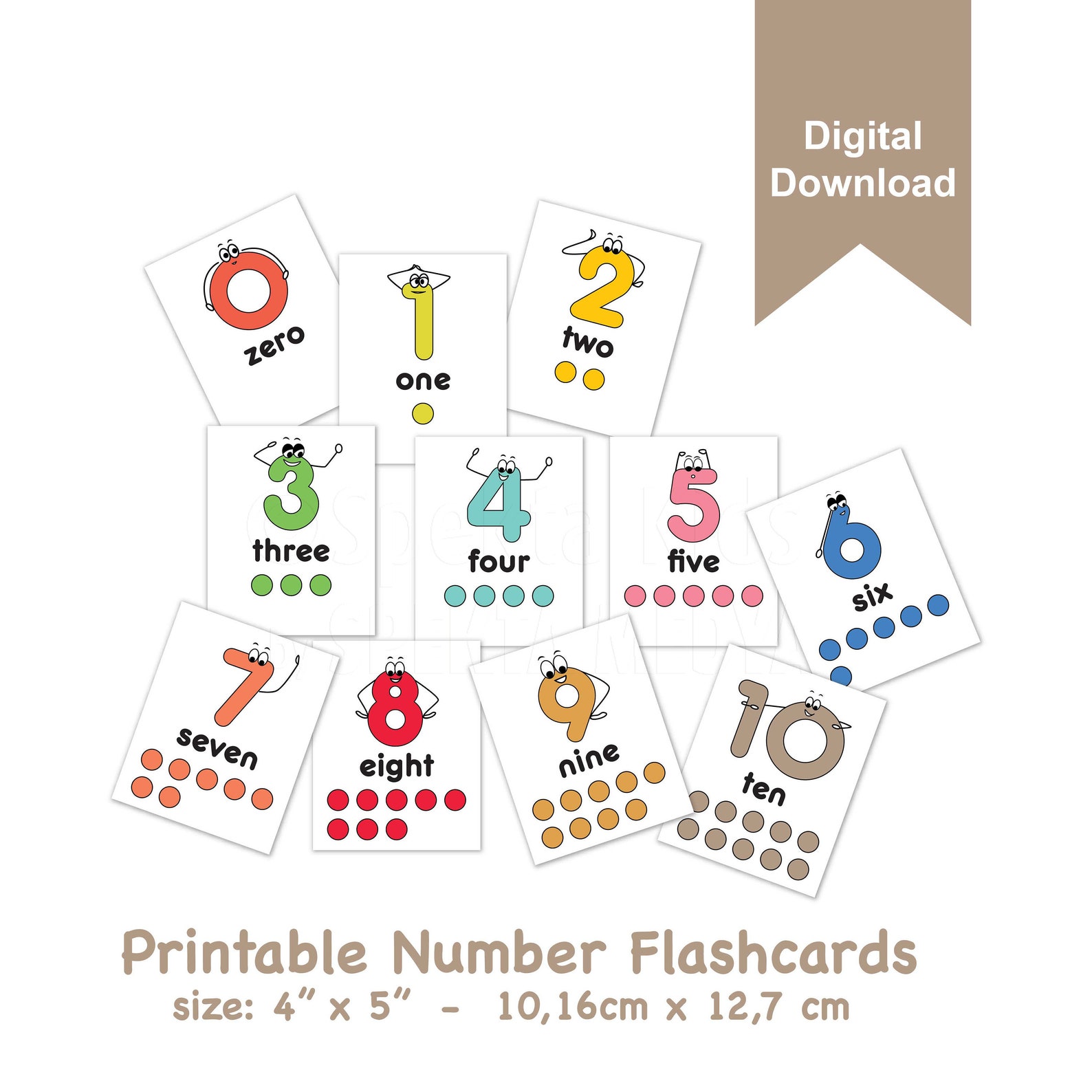 Printable Number Flashcards 0-10, Printable Coloring Number Flashcards ...